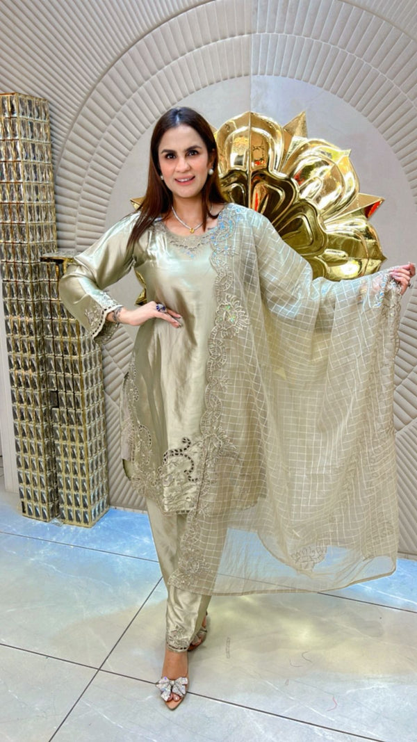 Beautiful Laser Cut Suit PC1535 – PriyankasCollection