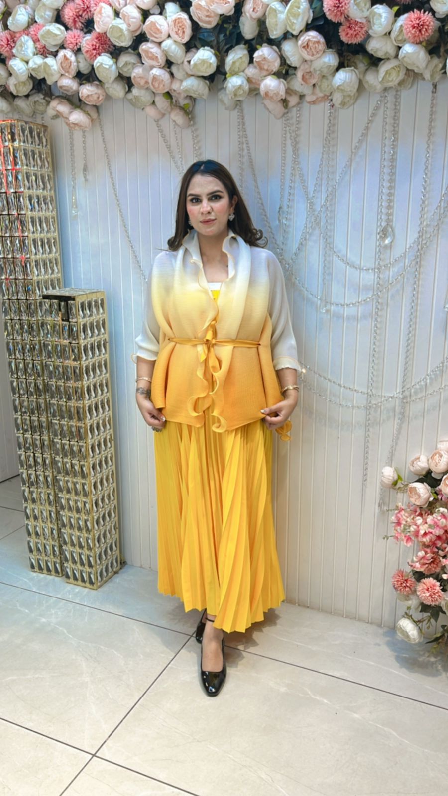 Beautiful Ombre Shade Dual Dress With Cape PC463 – PriyankasCollection